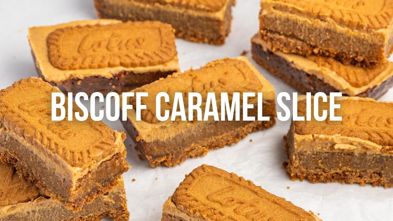 Biscoff Caramel Slice - YouTube