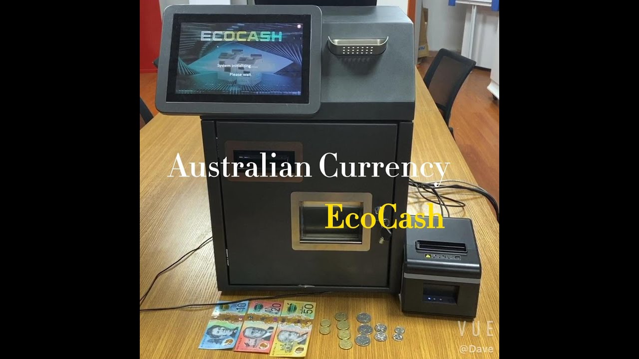 EcoCash Australian Currency AUD Cash Machine for Retail - YouTube
