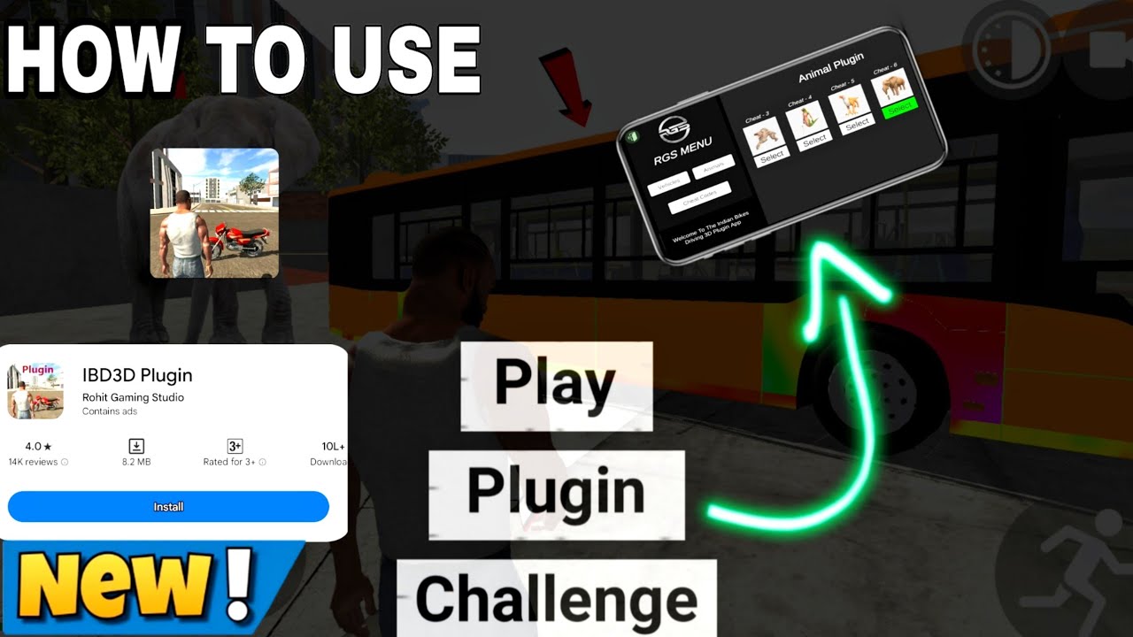 NEW PLUGIN APP 🤑|| इस app मे सभी CHEAT CODES हैं ||🤡 AND ALL ANIMAL ...
