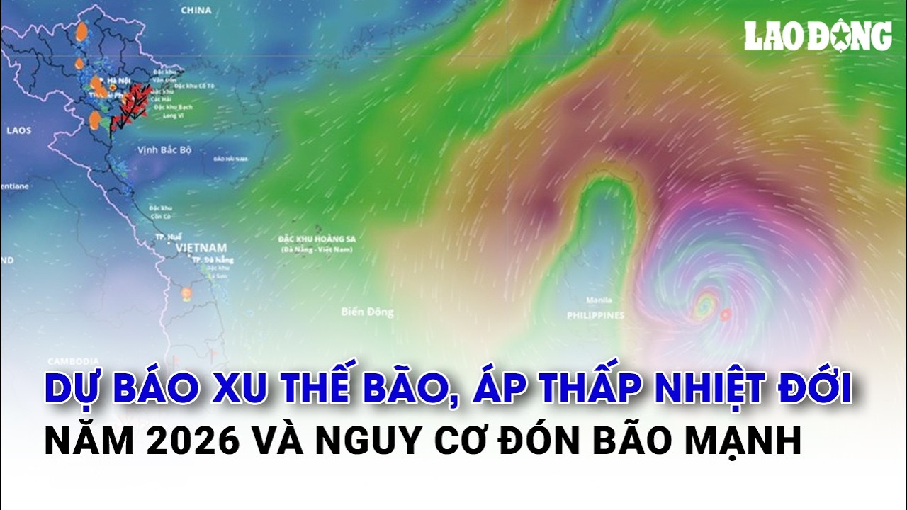 Dự báo xu thế bão, áp thấp nhiệt đới năm 2026 và nguy cơ đón bão mạnh ...