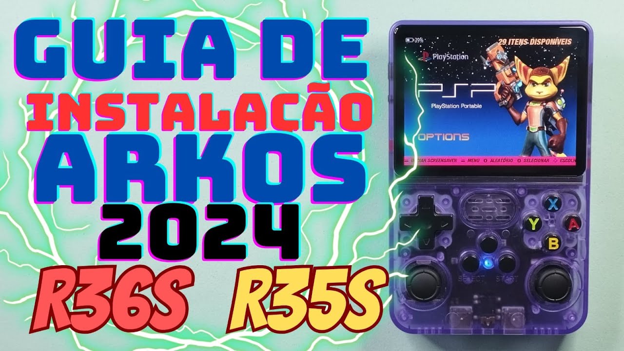 Guia Instalação ArkOs 2024 R36S R35S Nova Atualização Tutorial Completo ...
