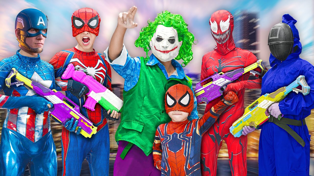 TEAM SPIDER-MAN vs BAD GUY TEAM || Spidey’s New Bodyguard Service! Who ...