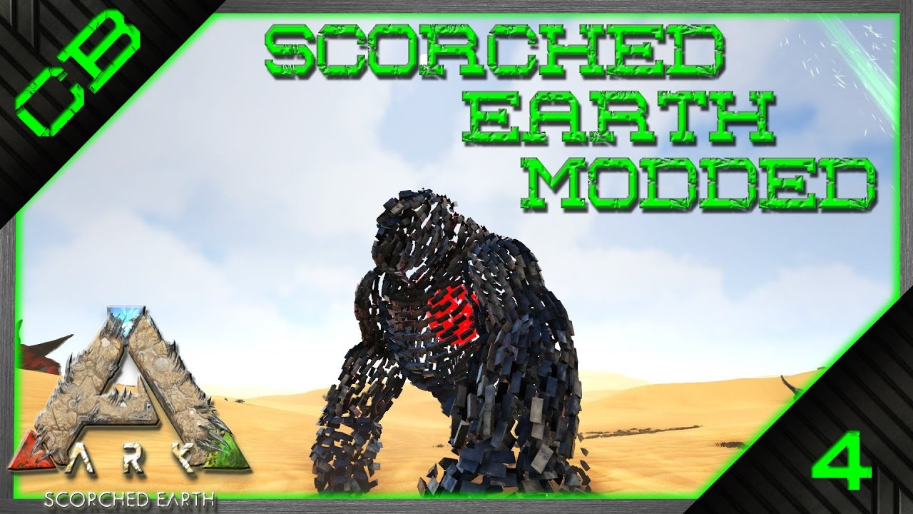 ARK: Modded Scorched Earth - Legendary Megapithecus! - Ep4 - YouTube