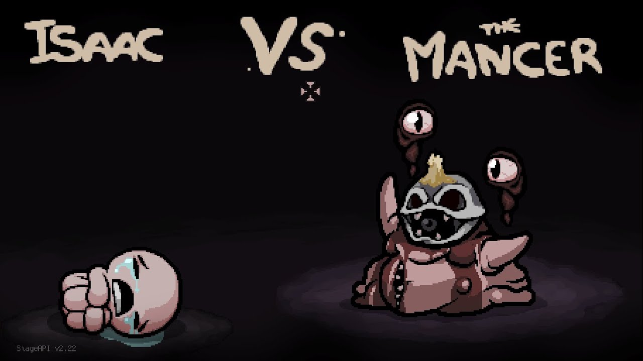 Binding of Isaac - The Mancer Red Champion Boss mod - YouTube