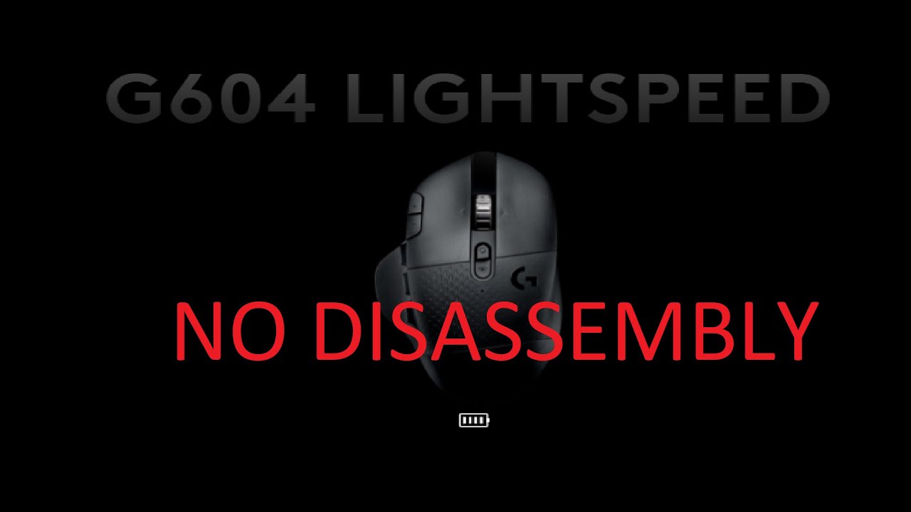 How to Fix the G604 click issues NO Disassembly - YouTube