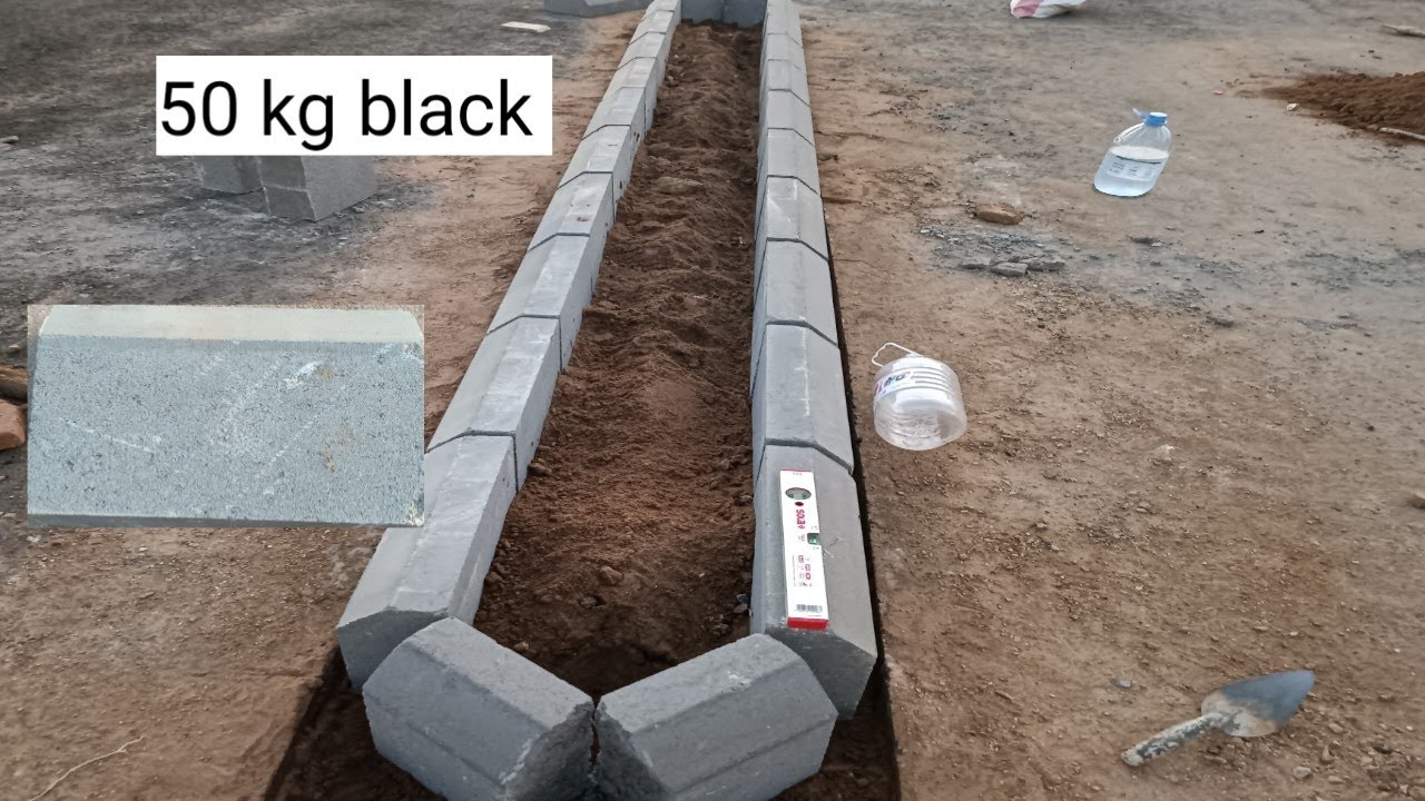 50 kg karb stone construction _ installation karb stone #sumi ...