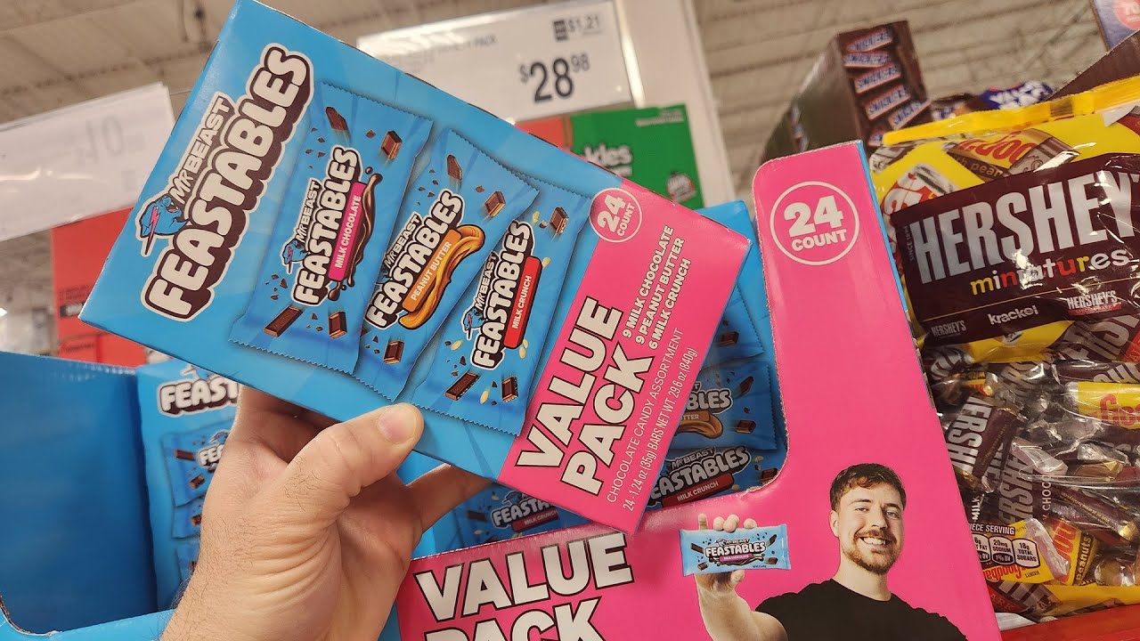 MrBeast FEASTABLES Variety Pack from Sam's Club - YouTube