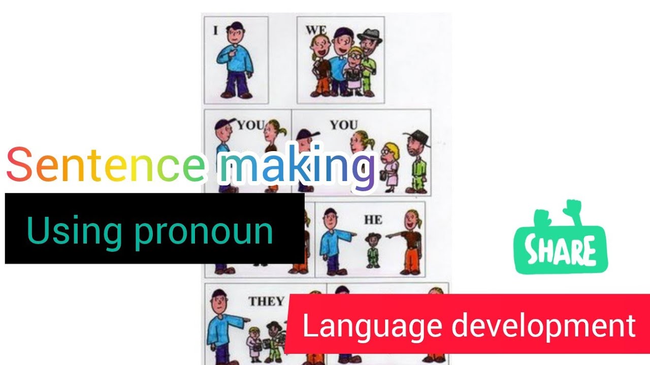 Sentence making using pronouns- Language development - YouTube