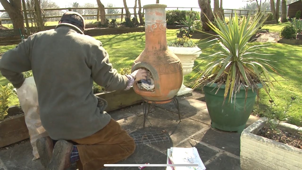 Lockdown Cooking with Chiminea - YouTube