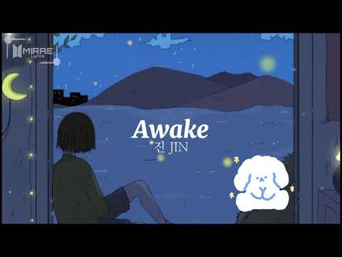 BTS Jin 진 - Awake Lyrics Video [8D Audio/Use Headphones 🎧]