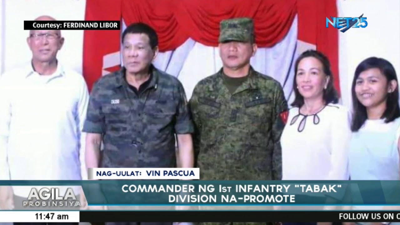 Commander ng 1st Infantry "Tabak" Division na promote - YouTube