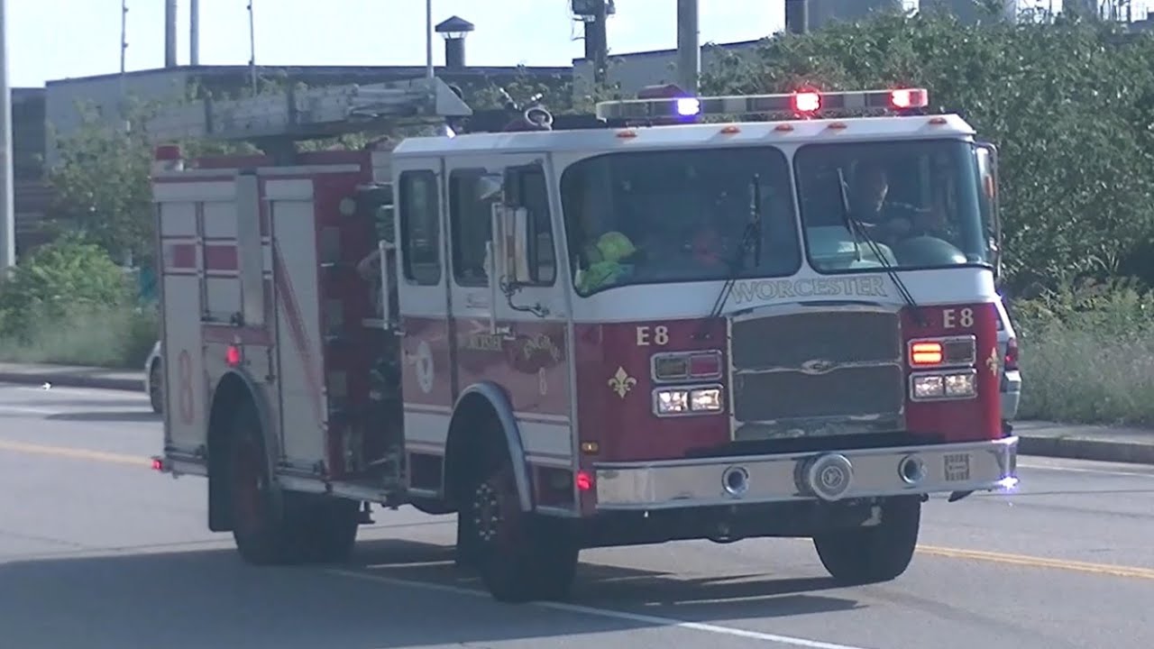 Worcester Engine 8 Responding Code 3 - YouTube