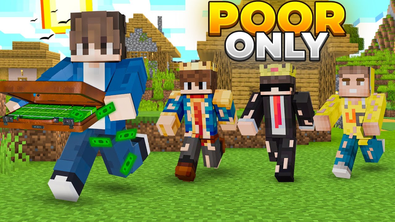 I Joined a 'POOR ONLY' Minecraft SMP! - YouTube