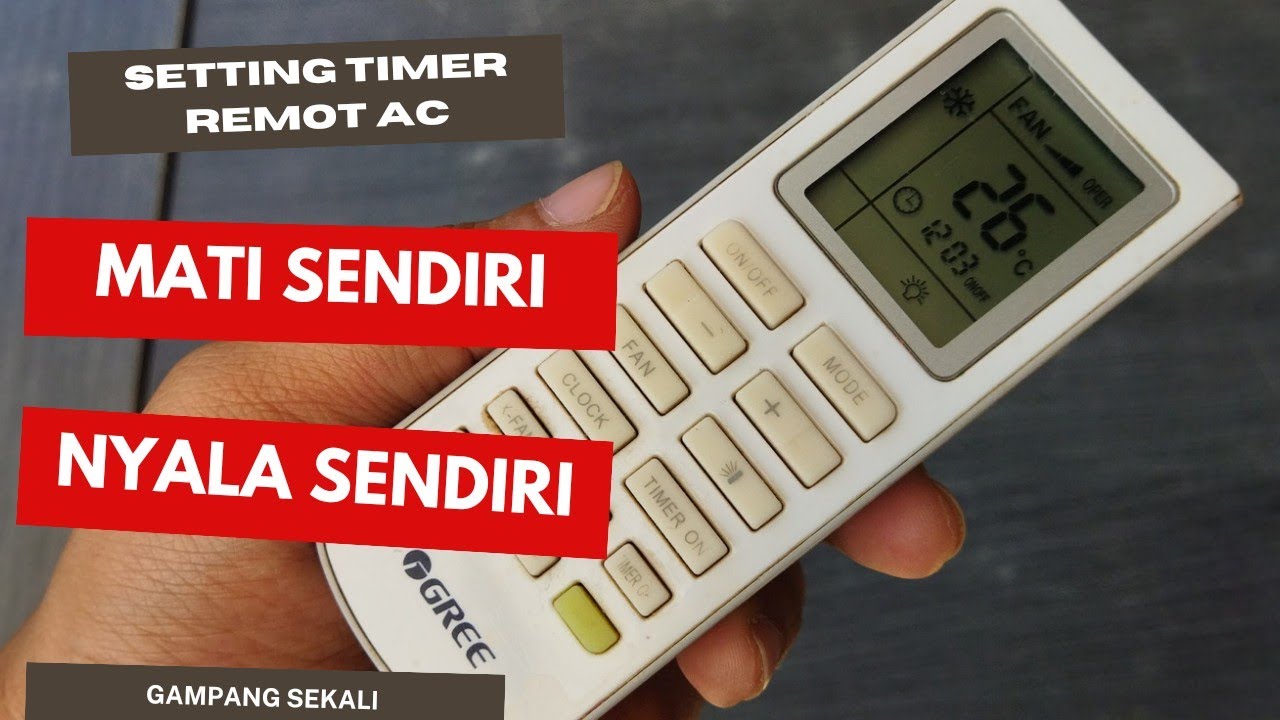 Cara Setting Timer ac Gree - YouTube