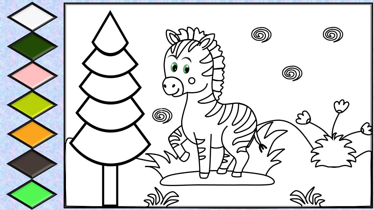 How to Draw a Cute Zebra ||कैसे बनाये Zebra Drawing 🦓 || Zebra Drawing ...