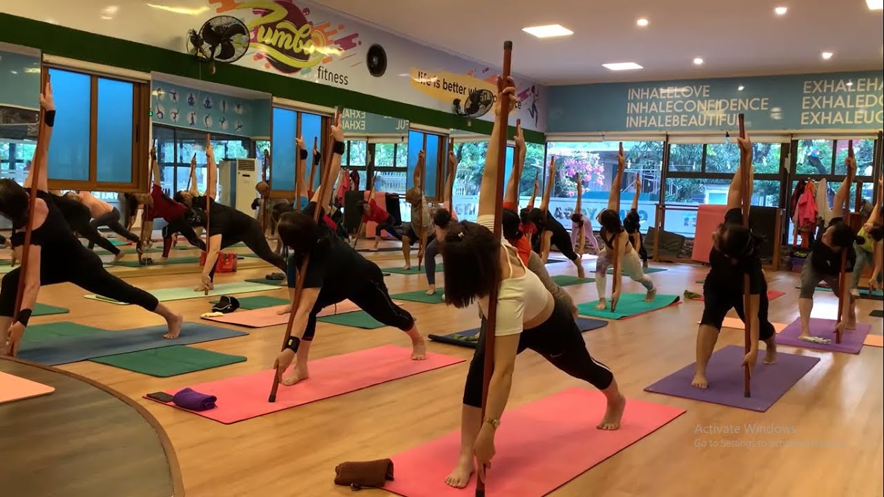 Vinyasa Yoga Flow With Stick | Yoga With Stick | Stick Yoga - YouTube