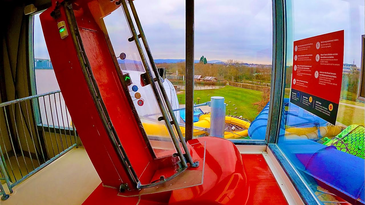 Looping Rocket Water Slide at Europabad Germany - YouTube