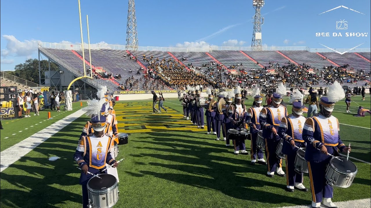 ALCORN STATE MARCHING IN THE PORT CITY CLASSIC VS ALABAMA STATE 2024 ...