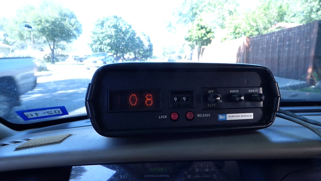 Kustom Signals TR-6 Radar, x-band circa 1970 - YouTube