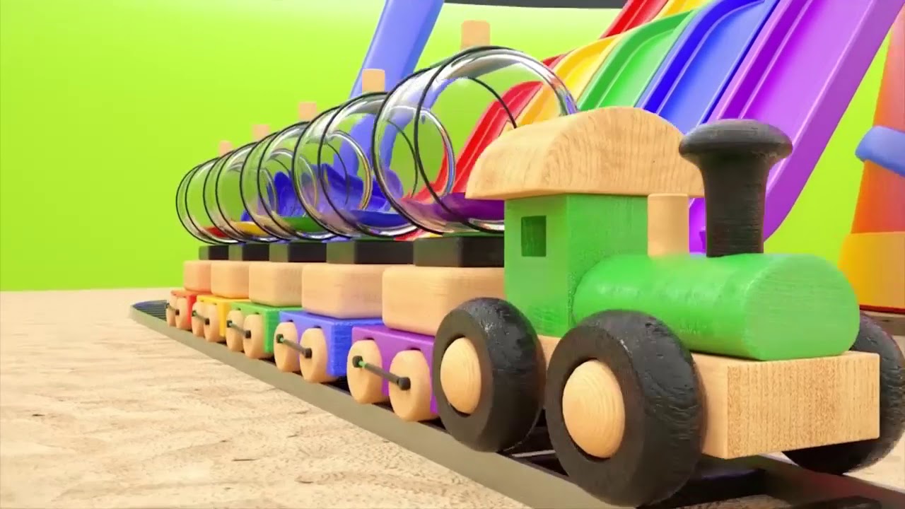Learn Colors with Animals and watch the color train - YouTube