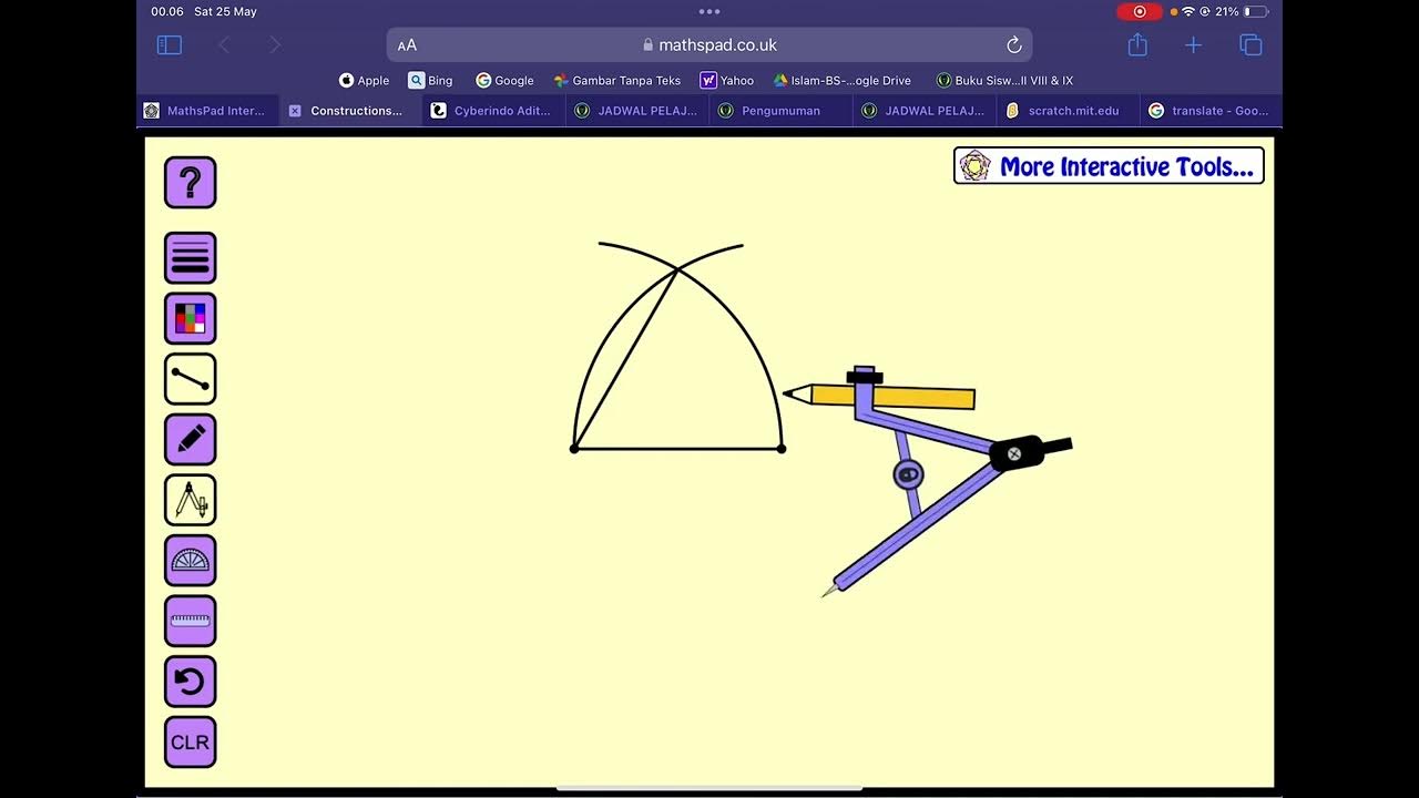 Melukis Sudut Istimewa dengan MathsPad - SMPN 4 Pakem - Abrar Muhammad ...
