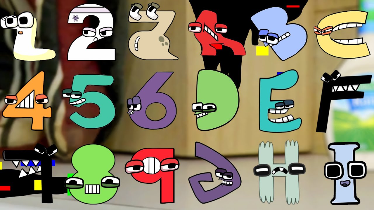 New "SLICED" (Number Lore VS Alphabet Lore) ALL PHASES 🎶 FNF Sliced But ...