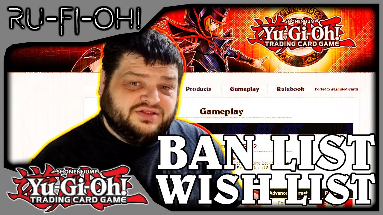 Yu-Gi-Oh! TCG - The Ban list Wish List - April 2022 - Limited ...