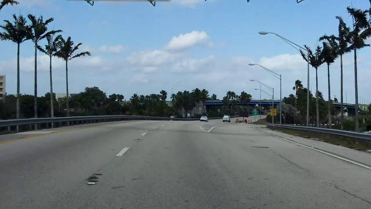Palmetto Expressway (FL 826 from US 1 to FL 836) northbound - YouTube
