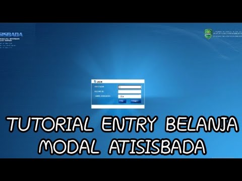 TUTORIAL CARA ENTRY BELANJA MODAL ATISISBADA - YouTube