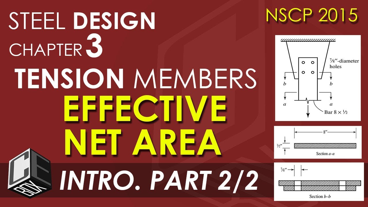 Steel Design Chapter 3 Effective Net Area Part 2 (PH) - YouTube