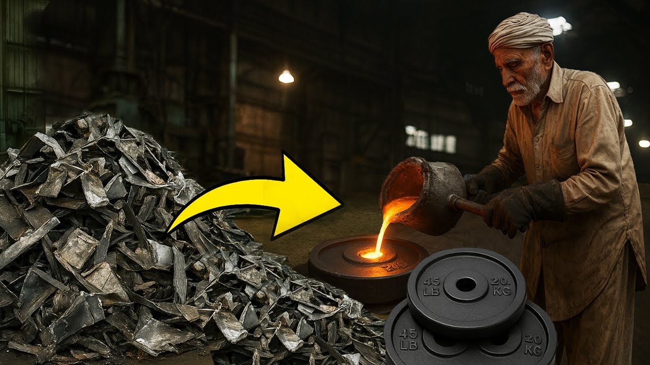 “From Scrap to Strength: How Gym Plates Are Made in the Factory” - YouTube