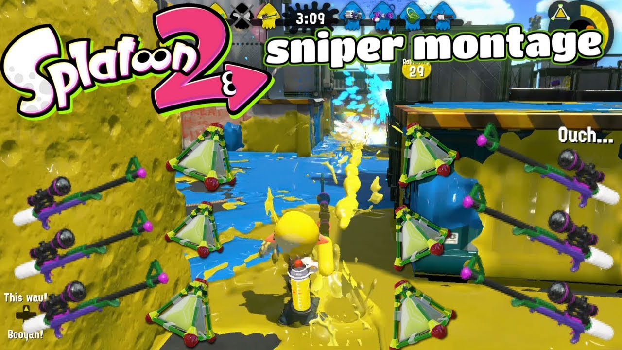 splatoon 2 sniper montage part 3 maybe the last one? - YouTube