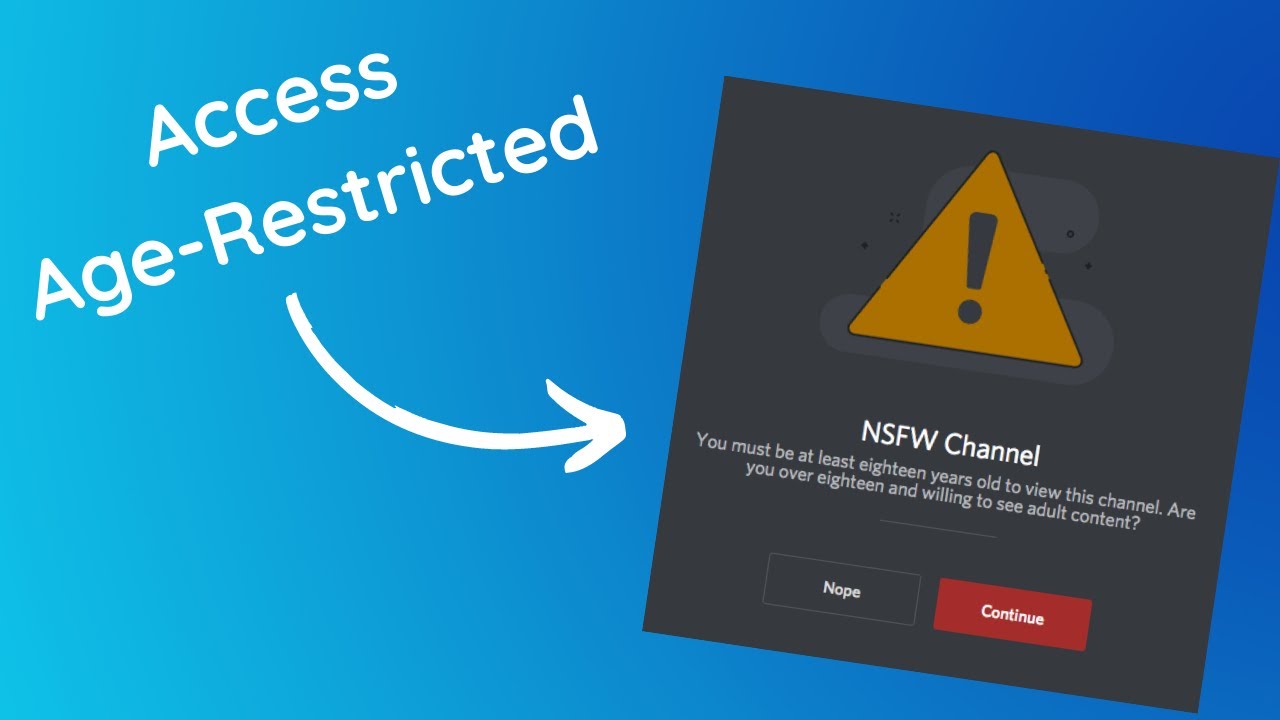 How To Access Age Restricted Servers On Discord 2023 YouTube how-to-access-age-restricted-servers-on-discord-2023-youtube