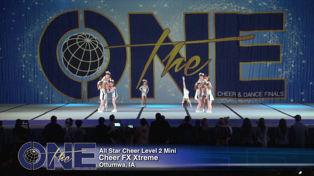 Cheer FX Xtreme All Star Cheer Level 2 Mini 2016 THE ONE FINALS - YouTube