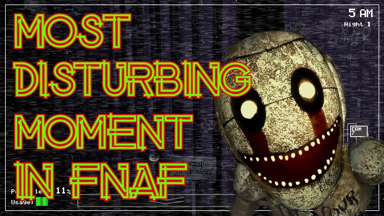 And The Most Disturbing Moment in FNAF Is... - YouTube