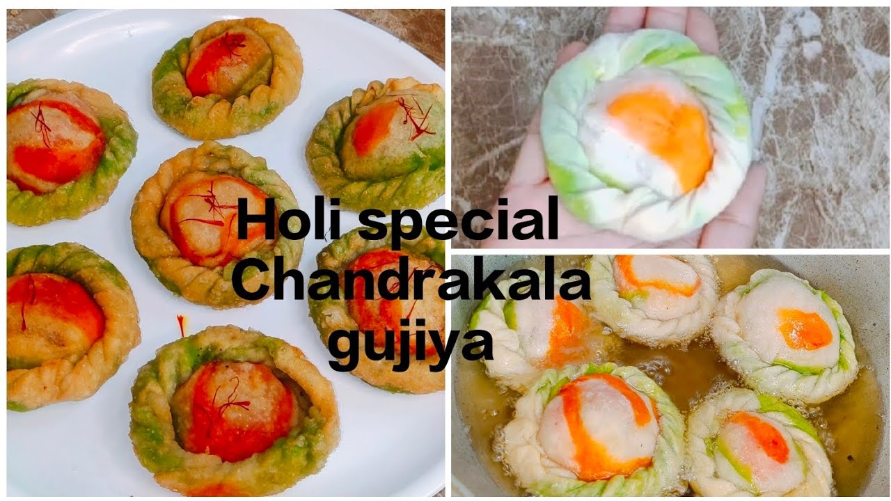 Gujiya Chandrakala gujiya||Holi special||color of aur national flag 🇮🇳 ...