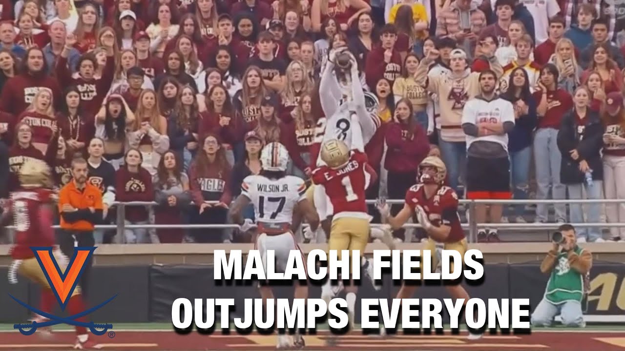 Virginia WR Malachi Fields' Buzzer-Beating TD Grab - YouTube