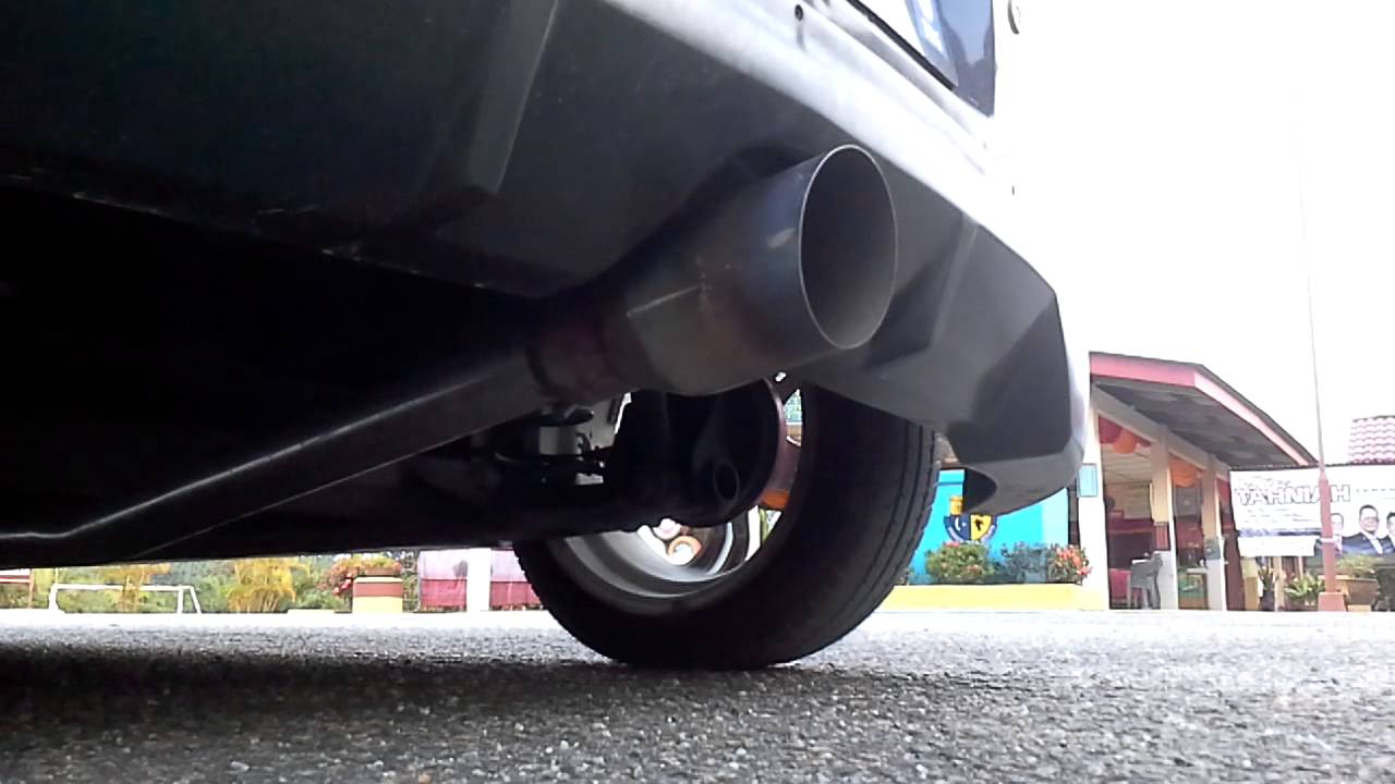 PROTON SAVVY EXHAUST (CATLESS) D4F 16V 1.2L - YouTube