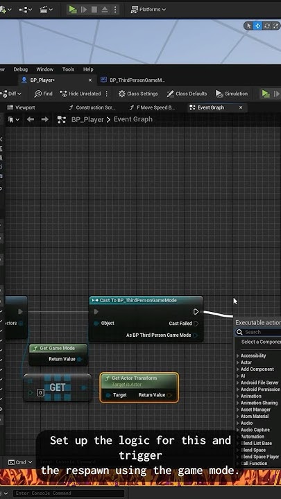#shorts #gamedev R – Respawn System Blueprint Codex: Visual Dictionary for @UnrealEngine - YouTube