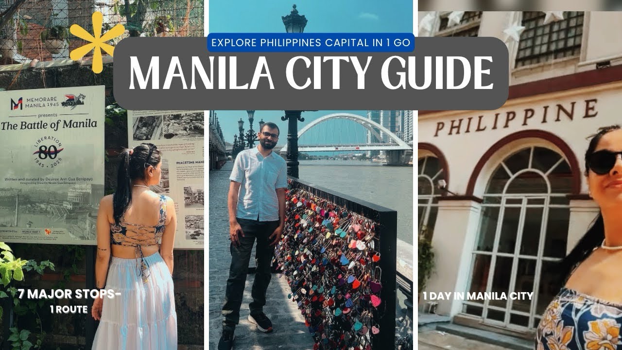 1st Time in Manila? 🇵🇭 | This 1-Day Route Covers ALL Must-See Places ...