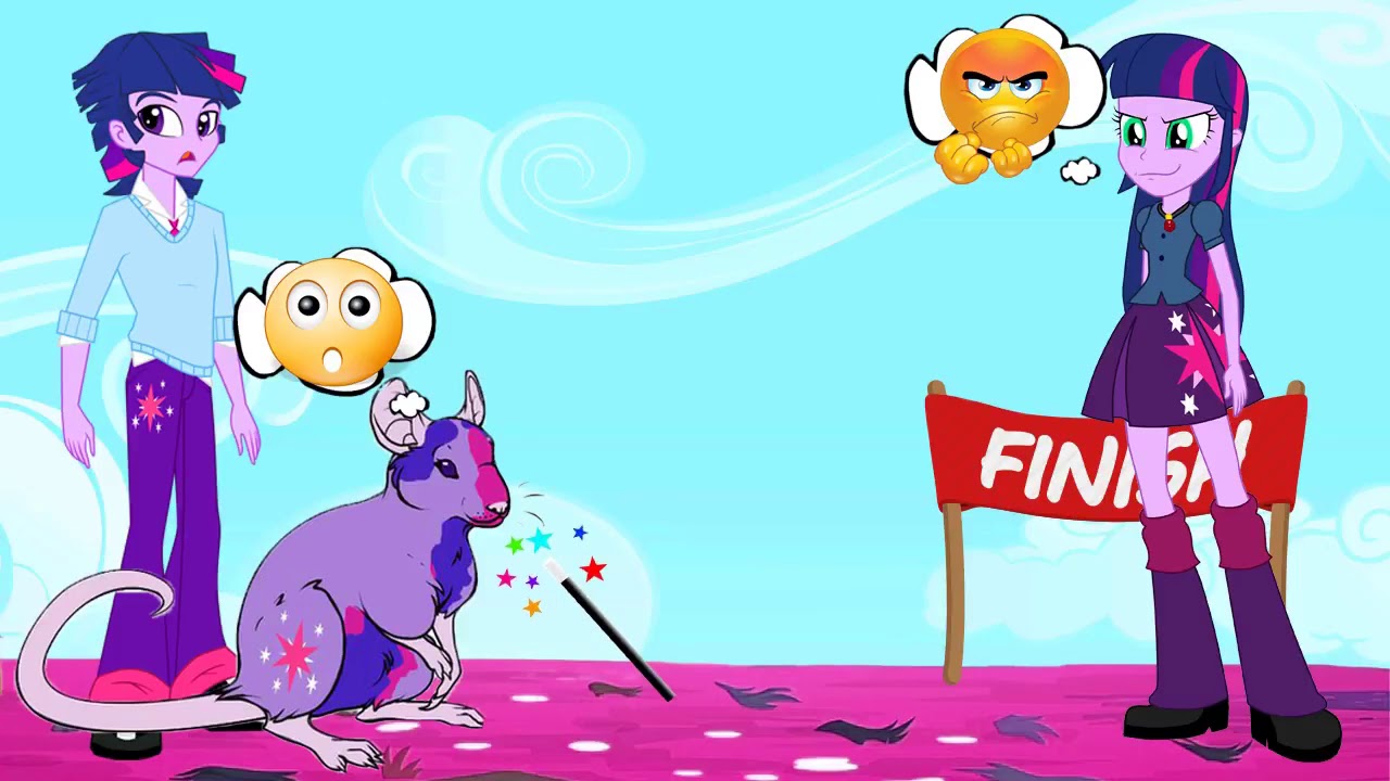 MLP Frozen#Pony Coloring book RATS Race Transform Animation - YouTube