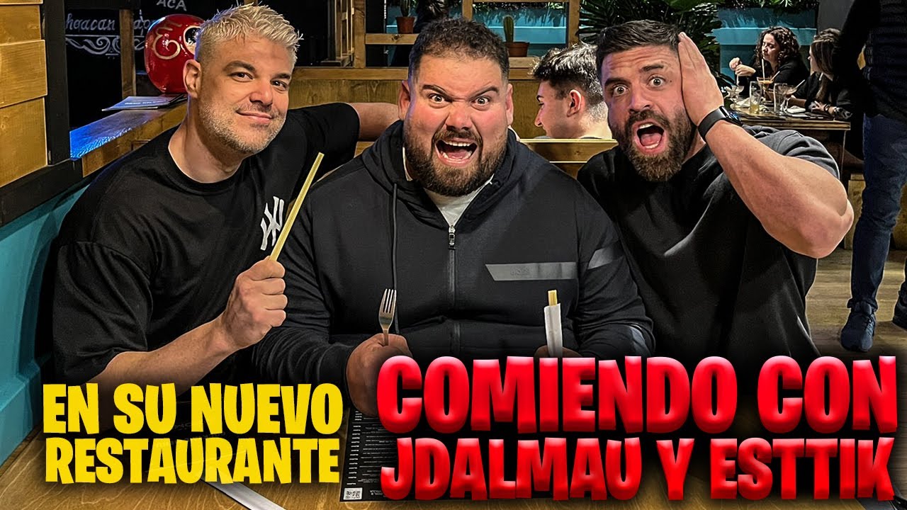 COMIENDO EN EL RESTAURANTE DE JDALMAU Y ESTTIK JAPOMEX - YouTube
