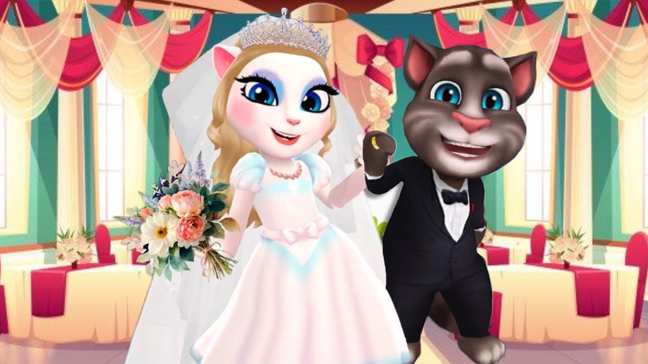 My Talking Angela 2 👰 And My Talking Tom 2🤵 || Wedding 💍 || new Update ...