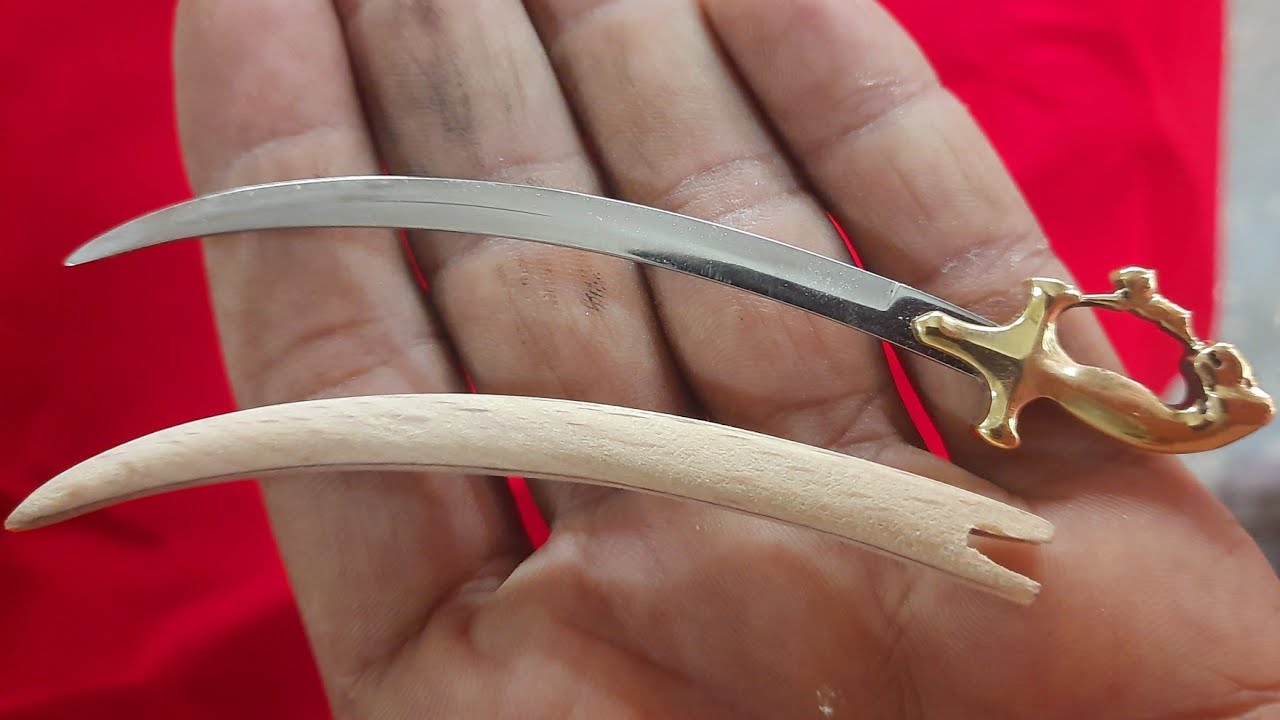 तलवार कैसे बनाएं ? How To Make a beautiful Little sword out of scrap ...