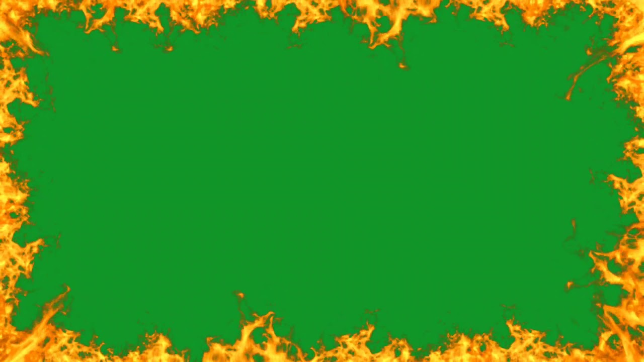 FIRE FRAME GREEN SCREEN ANIMATION(NO COPYRIGHT) - YouTube