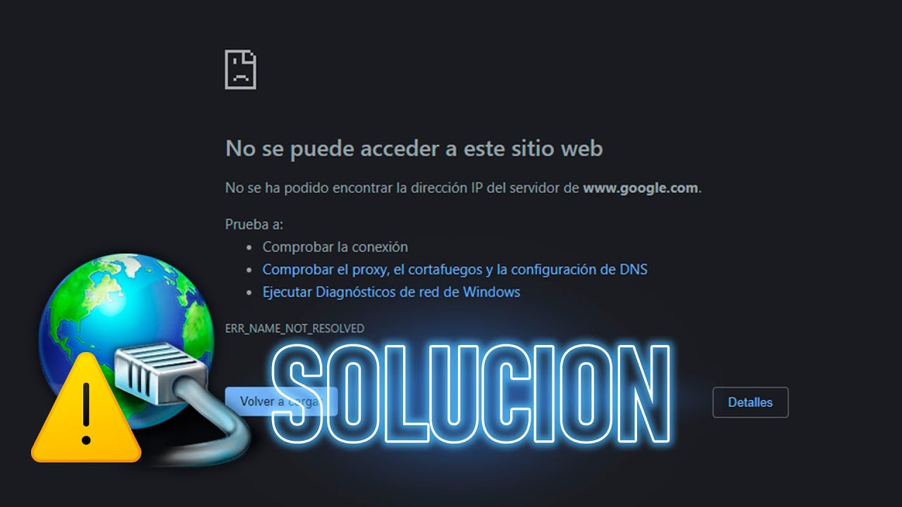 No se puede acceder a este sitio web 🟣 Navegador No TIENE INTERNET Solucion - YouTube