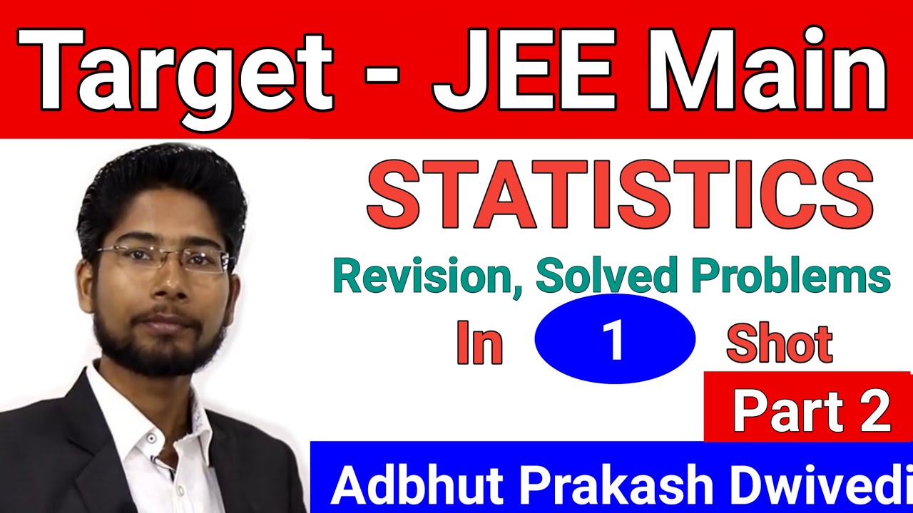 Statistics - Part 2 (Variance, Standard Deviation, Mode) | Target JEE ...