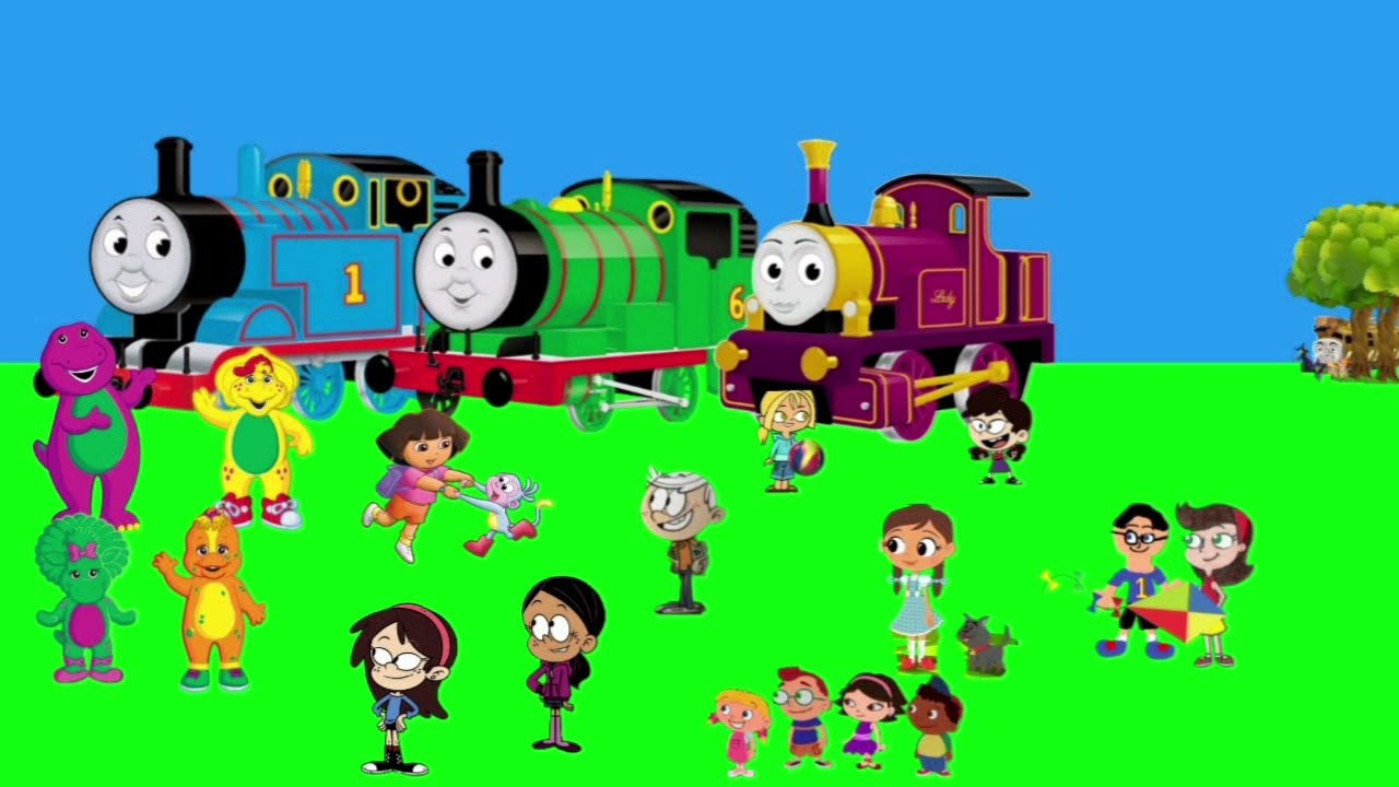 Thomas, Barney & their friends having fun on a sunny day - YouTube