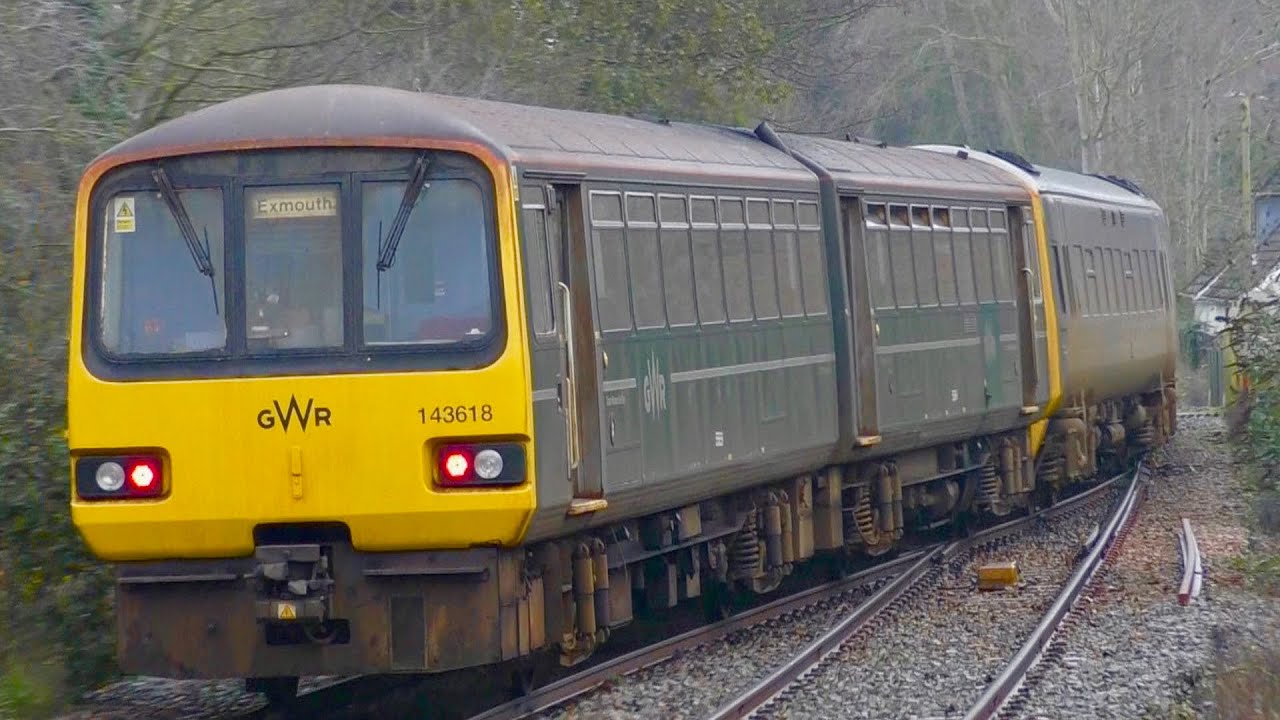 GWR 158760 + 143618 Pacer Combo At Topsham On The Exmouth Branch ...