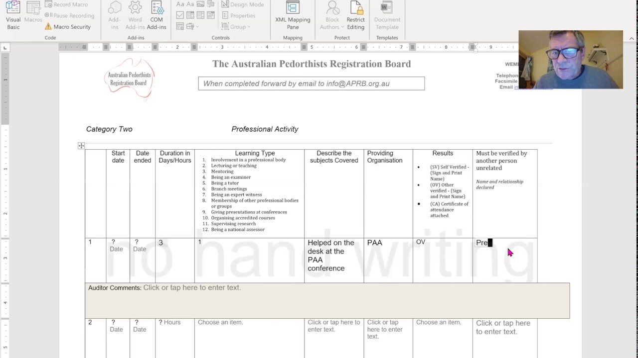 How to fill in your APRB CPD Log - YouTube